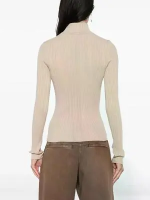 COURREGES Reedition Ribbed Sweater - Neutrals