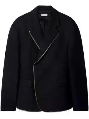 Off-White Zip-trim Virgin Wool Blazer