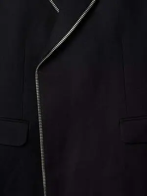 Off-White Zip-trim Virgin Wool Blazer