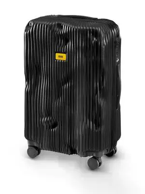 CRASH BAGGAGE Stripe Suitcase - Black
