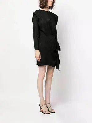 IRO PARIS Long-sleeved Draped Jacquard Dress