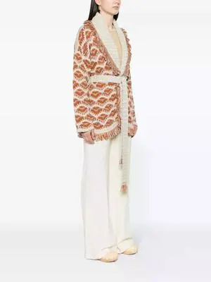 Alanui Hawa Mahal Patterned-intarsia Cardigan