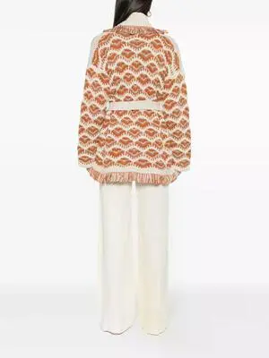 Alanui Hawa Mahal Patterned-intarsia Cardigan