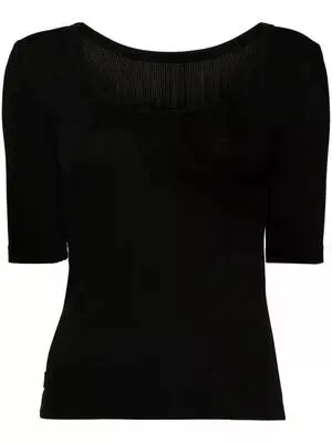Ag Ribbed Knit Top