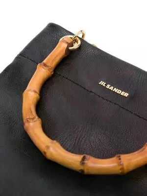 JIL SANDER Logo-plaque Leather Tote Bag