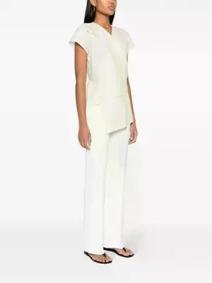 Fabiana Filippi V-neck Wrap Blouse - Neutrals