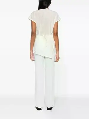 Fabiana Filippi V-neck Wrap Blouse - Neutrals