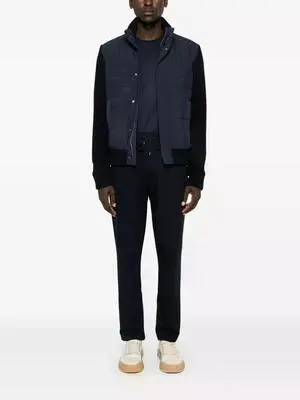 Herno Drawstring Virgin Wool Trousers - Blue