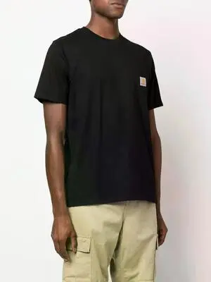 Carhartt Work In Progress Pocket Logo-patch T-shirt - Black
