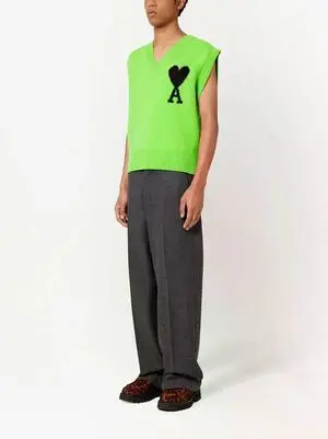 AMI Paris De Coeur Knitted Vest