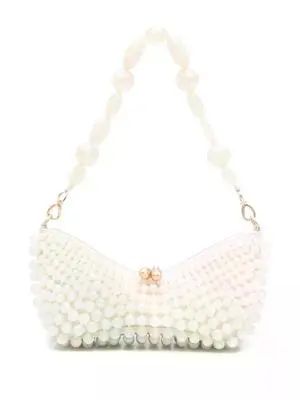 Cult Gaia Mini Mercier Beaded Shoulder Bag - Neutrals