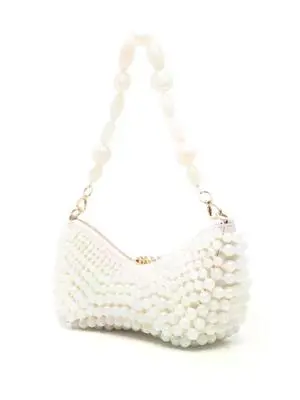 Cult Gaia Mini Mercier Beaded Shoulder Bag - Neutrals