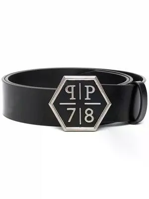 Philipp Plein Logo-buckle Belt - Black