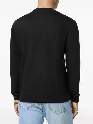 Versace Medusa-embroidered T-shirt - Black