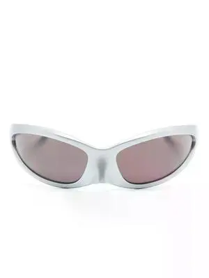 Balenciaga Skin Cat Tinted Sunglasses - Silver