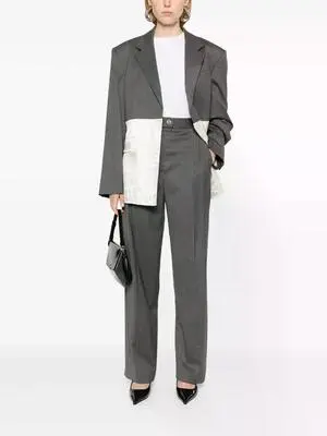 PETER DO Tailored Tapered Trousers With Front Slit