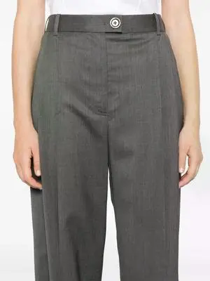 PETER DO Tailored Tapered Trousers With Front Slit