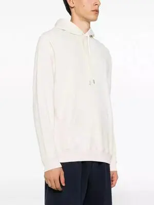 Sunspel Cotton Hoodie With Drawstring Fastening - Neutrals