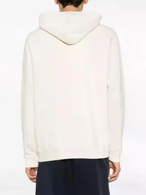Sunspel Cotton Hoodie With Drawstring Fastening - Neutrals