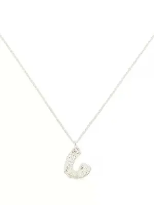 LOVENESS LEE C Alphabet Pendant Necklace - Silver