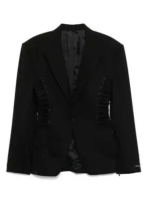MUGLER Laced-up Blazer