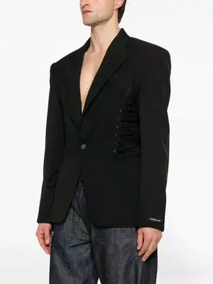 MUGLER Laced-up Blazer