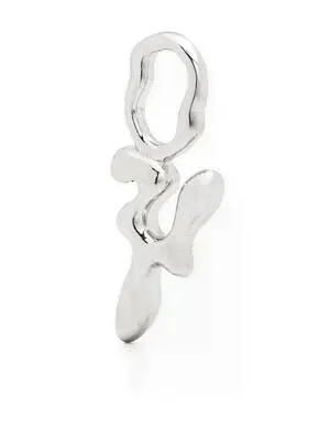 MARIA BLACK Fluent Letter Y Pendant - Silver
