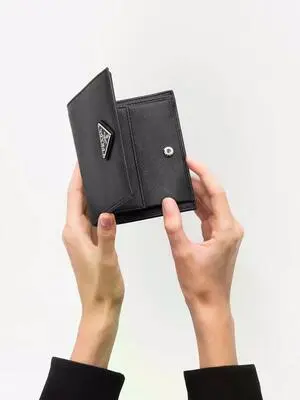 Prada Small Saffiano Leather Wallet - Black