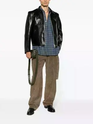Our Legacy Leather Zipped Jacket - Black