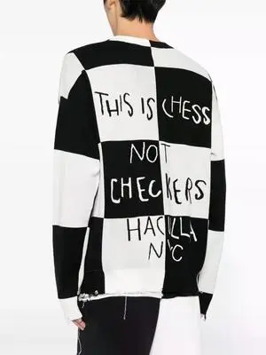 HACULLA. Chess Intarsia-knit Jumper