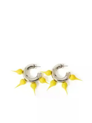 Sunnei Small Spike Hoop Earrings - Silver