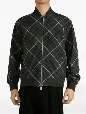Burberry Check Jacket - Grey