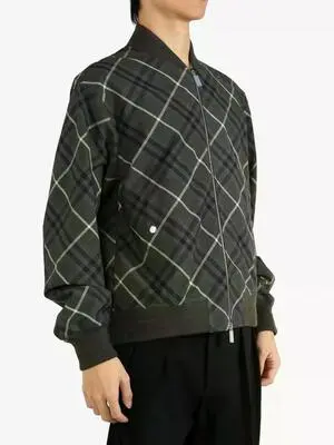 Burberry Check Jacket - Grey