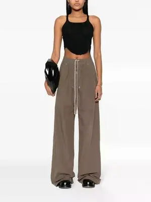 Rick Owens Cropped Cotton Tank Top