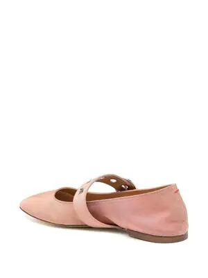 AeydĒ Uma Grosgrain Ballet Flats - Pink