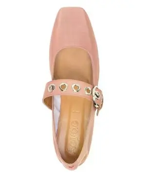 AeydĒ Uma Grosgrain Ballet Flats - Pink