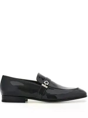 FERRAGAMO Gancini Patent-leather Loafers