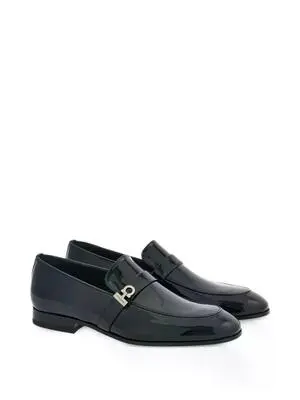 FERRAGAMO Gancini Patent-leather Loafers