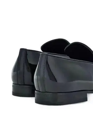 FERRAGAMO Gancini Patent-leather Loafers