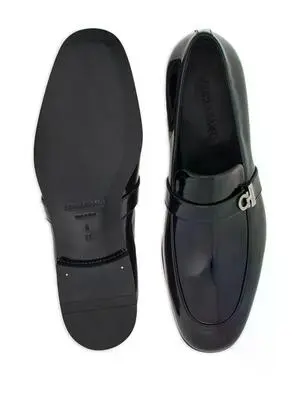 FERRAGAMO Gancini Patent-leather Loafers