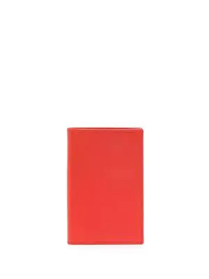 Comme Des Garçons Grained Leather Wallet Red