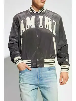 Amiri Logo-embroidered Bomber Jacket