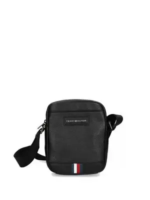 Tommy Hilfiger Logo-appliqué Messenger Bag - Black