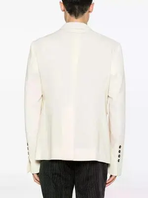 SAPIO Contrasting-trim Single-breasted Blazer