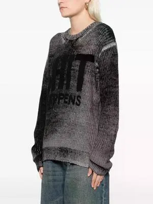 R13 Reverse-printed Wool Jumper