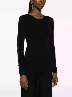 TOTEME Compact Cotton T-shirt - Black