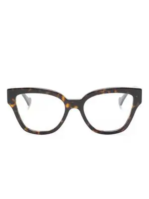 Gucci Butterfly-frame Glasses - Brown