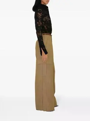 Burberry Wide-leg Wool Cargo Trousers