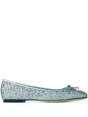 Jimmy Choo Glitter Flats For Women