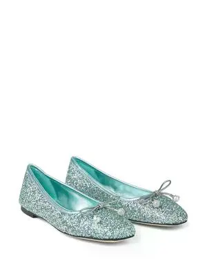 JIMMY CHOO Elme Ballerinas - Green
